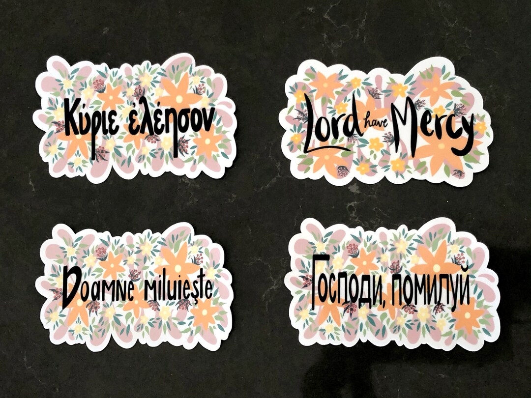 Lord Have Mercy Stickers FREE SHIPPING domestic English - Etsy