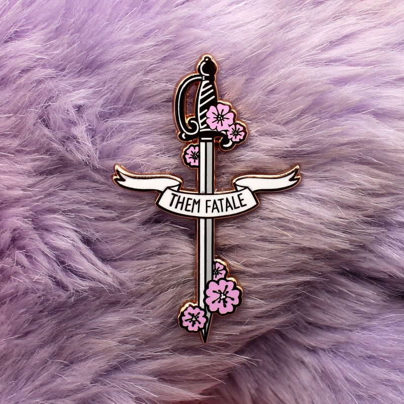 Sword Enamel Pin - Etsy
