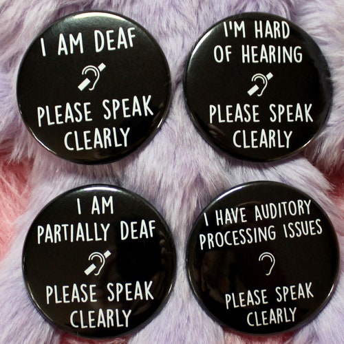 Deaf Sticker Deaf Awareness Ribbon Sticker Deaf Decal Deaf - Etsy