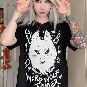 Black Werewolf Tamer T-shirt - Etsy