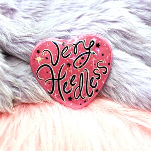 Very Brazen Very Heedless Heart Badges (55mm) - Etsy