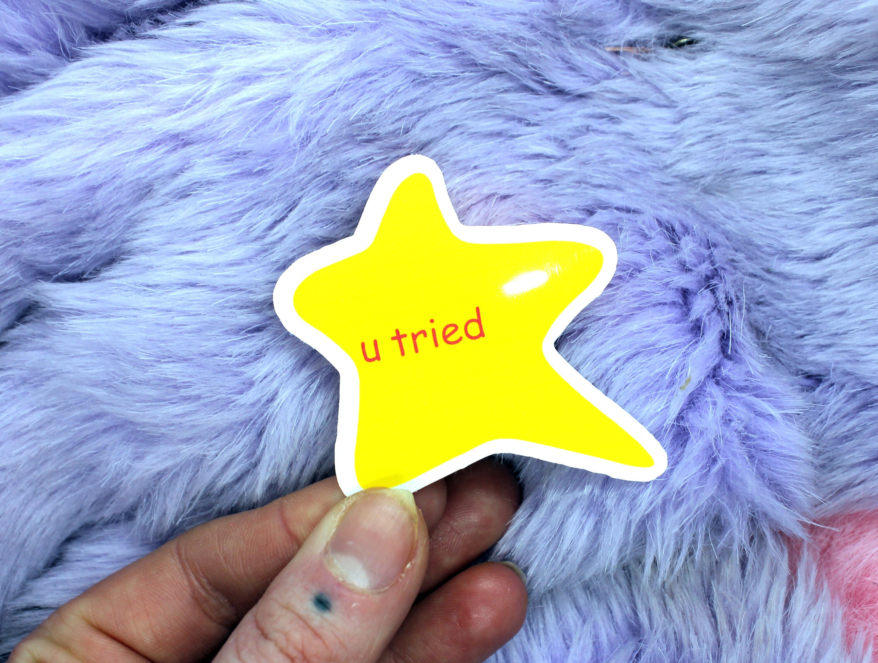 I Tried & U Tried Meme Star Stickers 55mm - Etsy