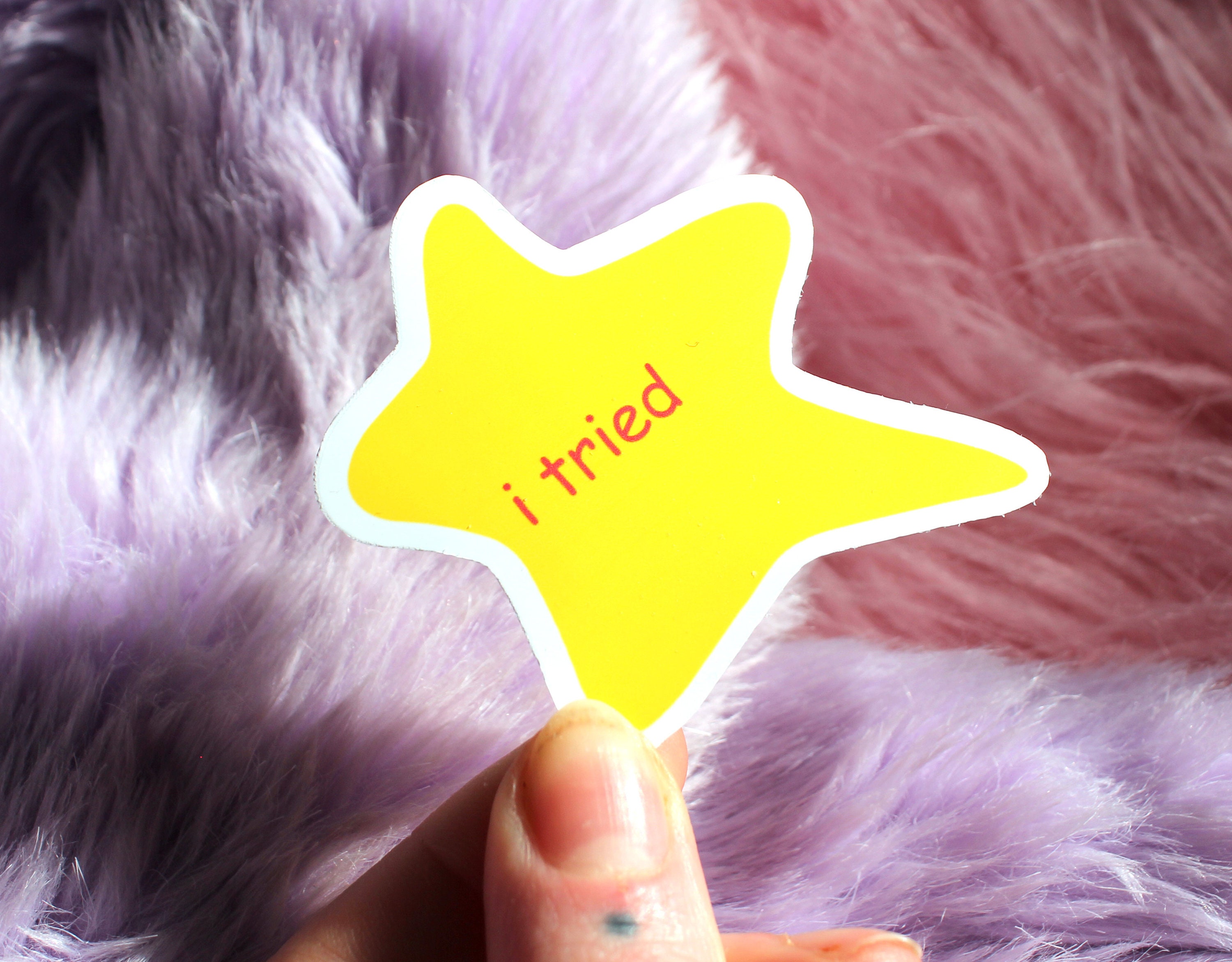 I Tried & U Tried Meme Star Stickers (55mm) - Etsy