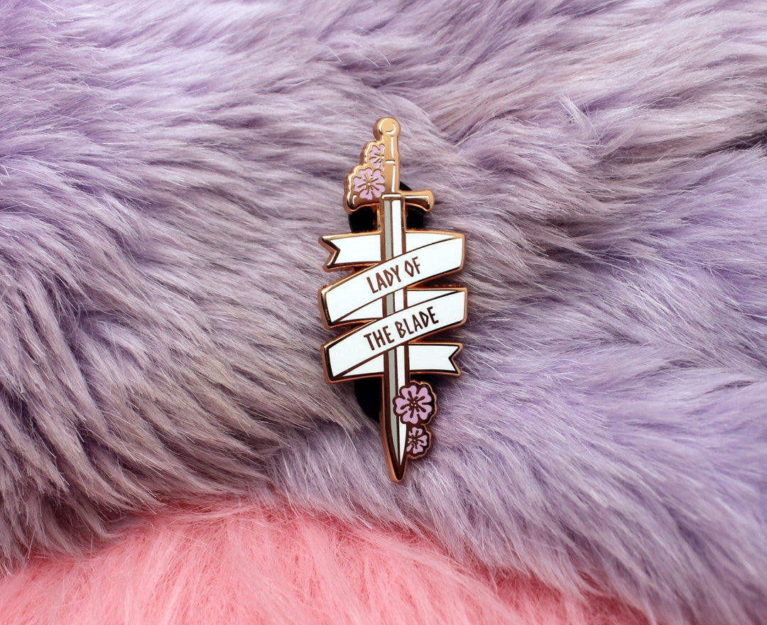 Lady of the Blade Sword Enamel Pin (A Grade, Hard, Rose Gold) - Etsy