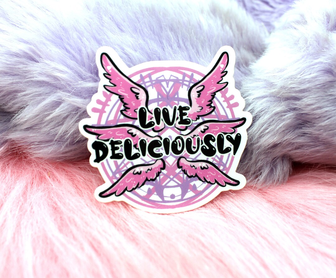 Live Deliciously Sticker (60mm) - Etsy