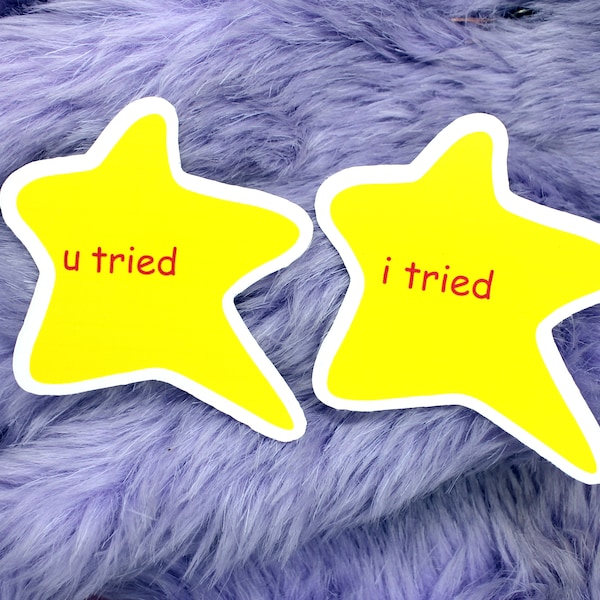 I Tried Stickers - Etsy