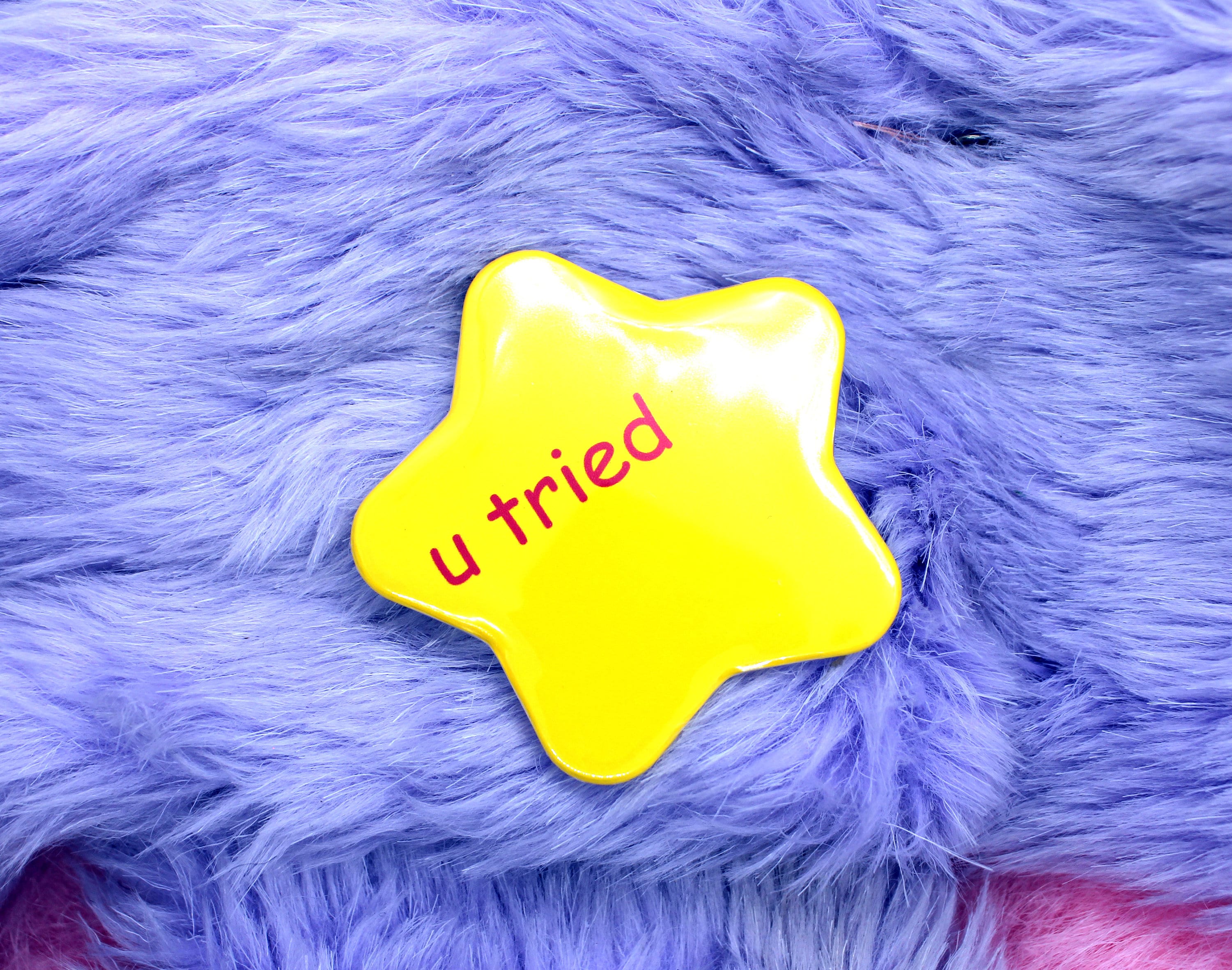 I Tried & U Tried Meme Star Badges 55mm - Etsy UK