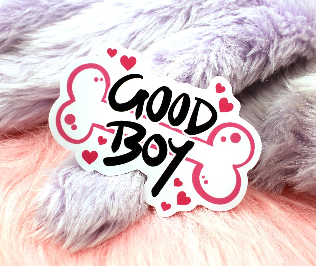 Good Boy Puppy Dog Bone Sticker 7cm - Etsy