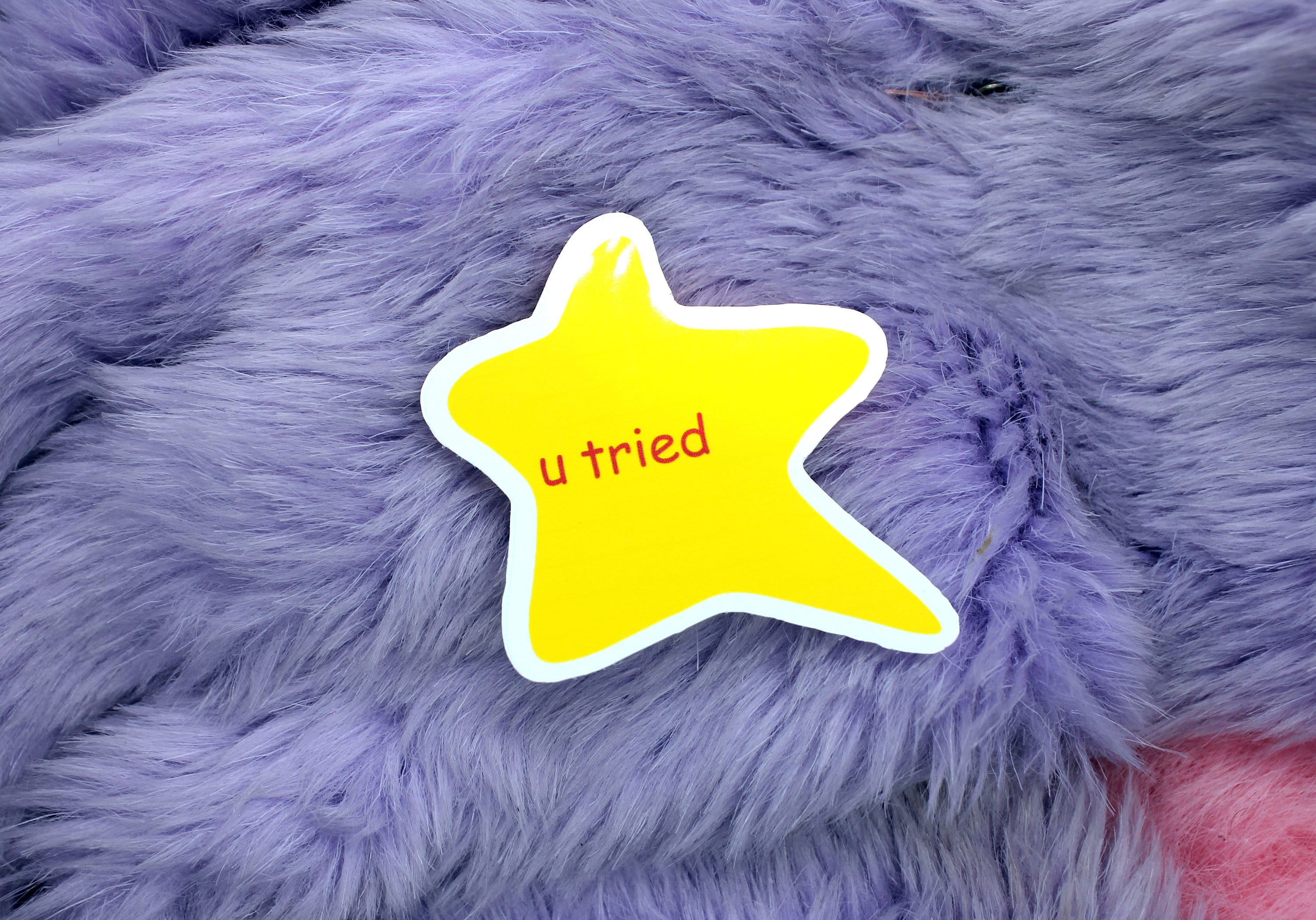 I Tried & U Tried Meme Star Stickers 55mm | Etsy