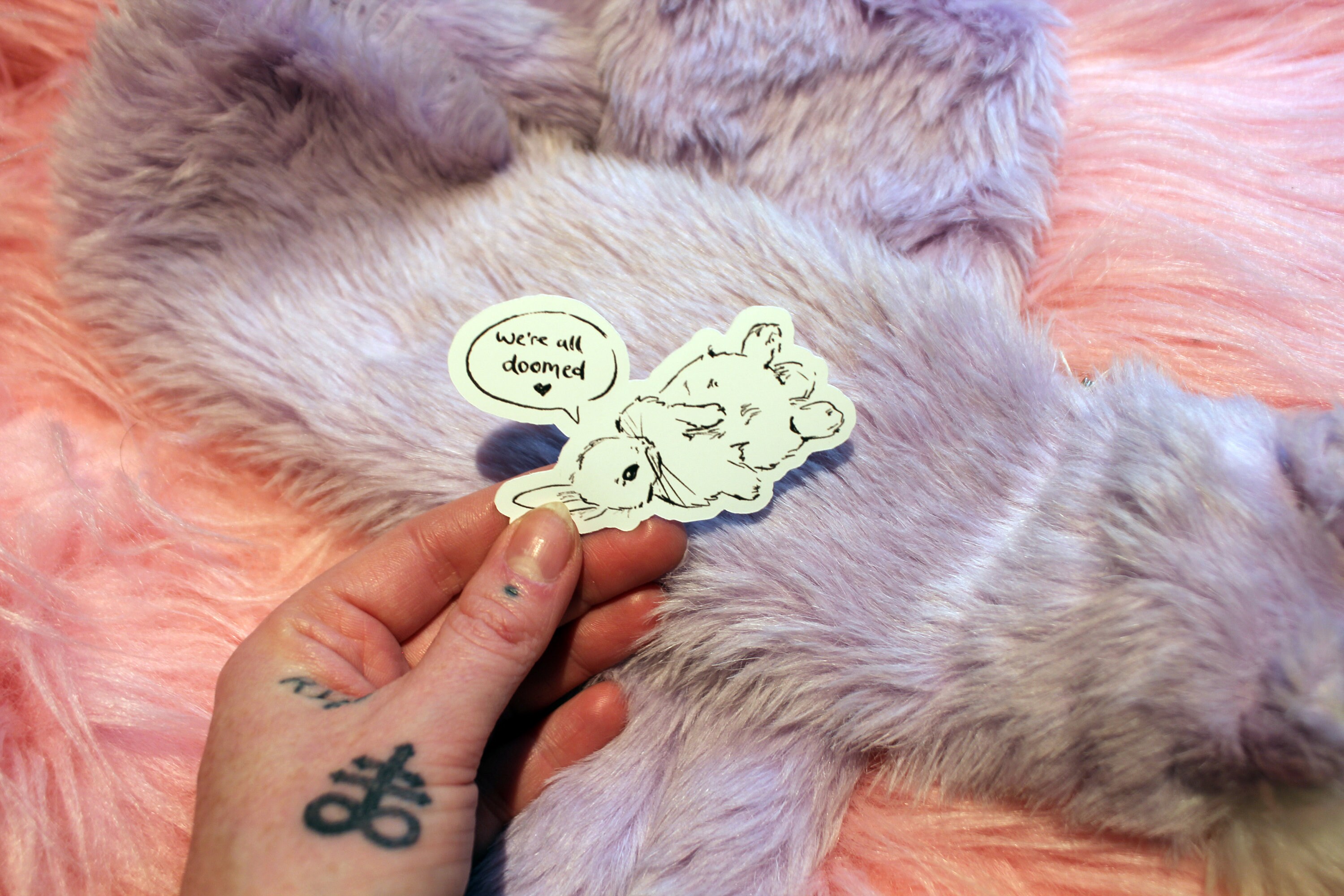 Nihilist Bunnies Stickers - Etsy UK