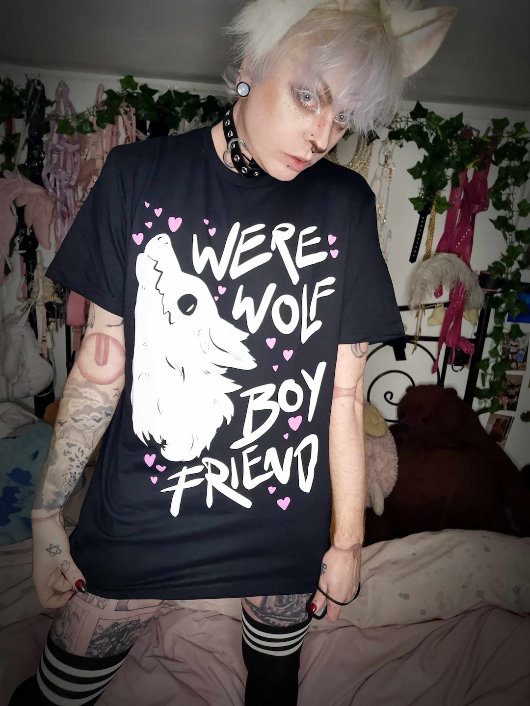 Black Werewolf Boyfriend T-shirt - Etsy