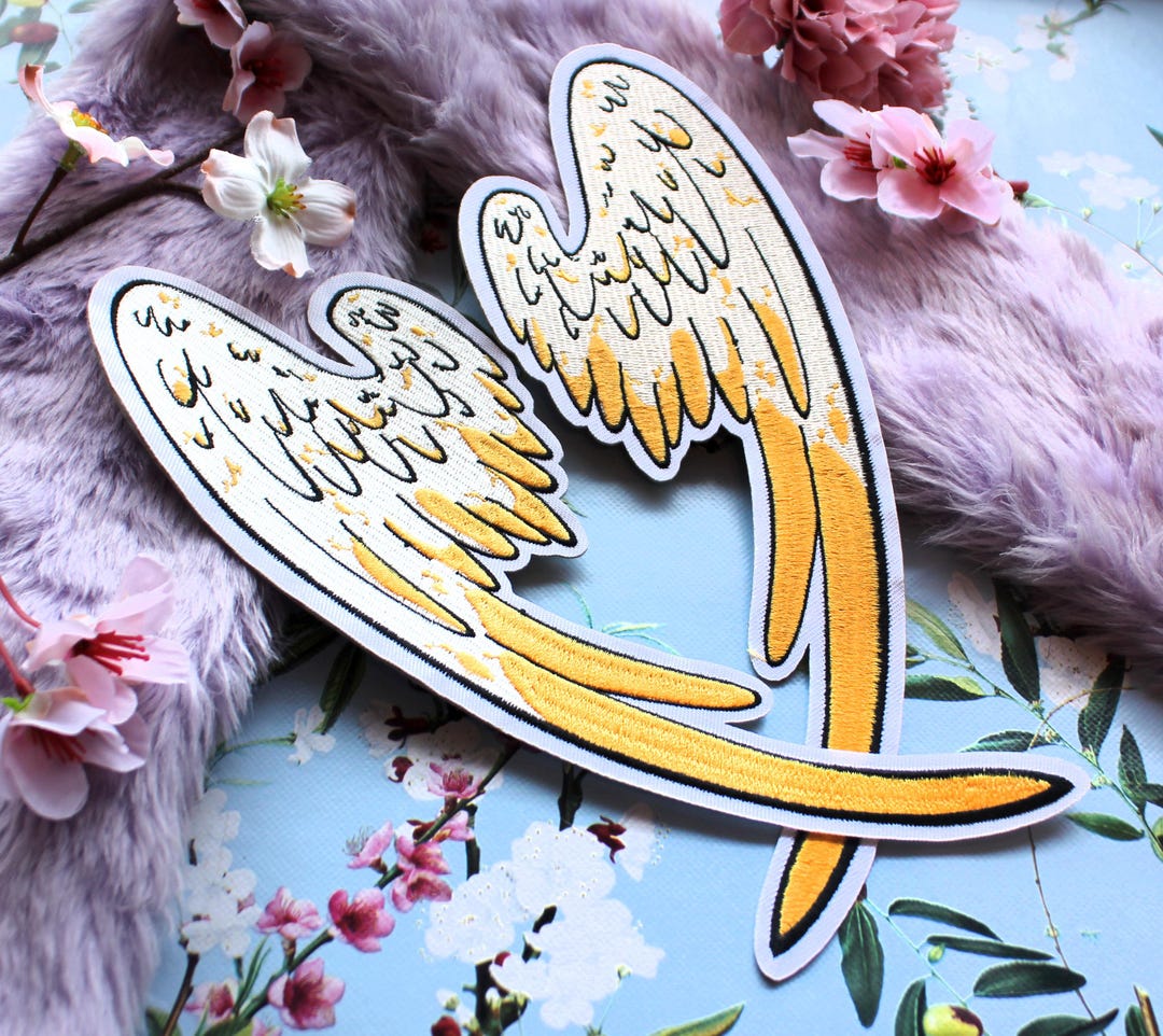 Jumbo Angel Wings Matching Iron-on Patch Set (26cm) - Etsy