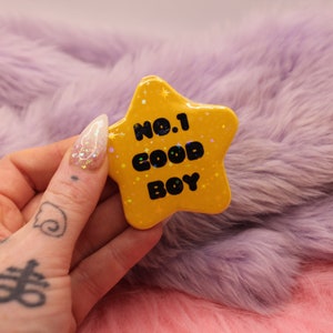No.1 Good Boy Star Badge (55mm) - Etsy