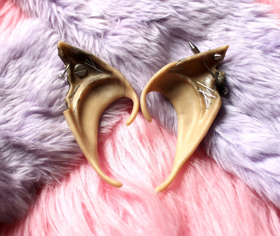 Bespoke Small Olive Demon Ears 10cm long Cosplay LARP | Etsy