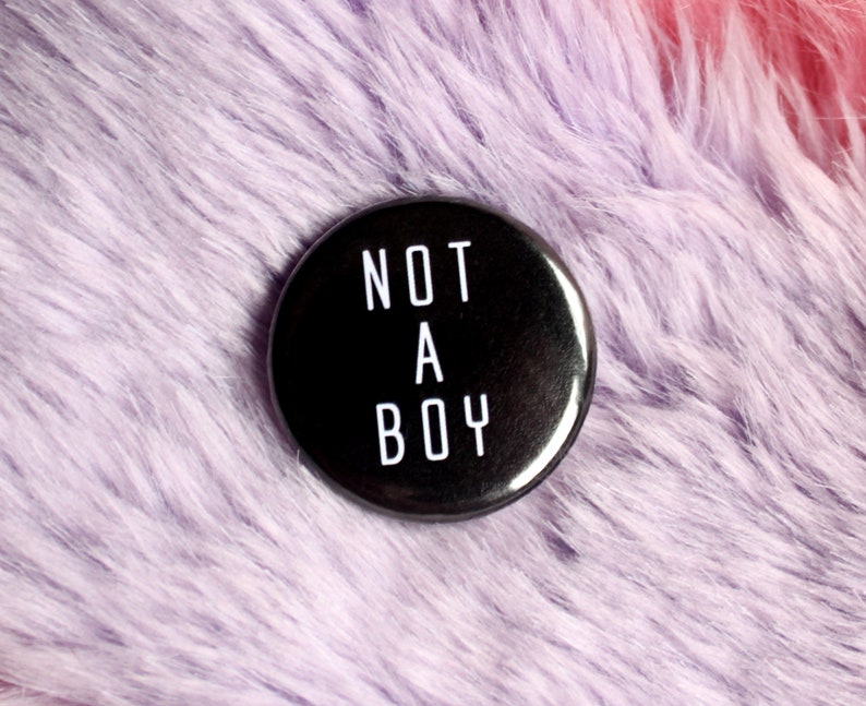 Not a Boy Not a Girl & Gendervoid Badges 38mm Nonbinary - Etsy UK