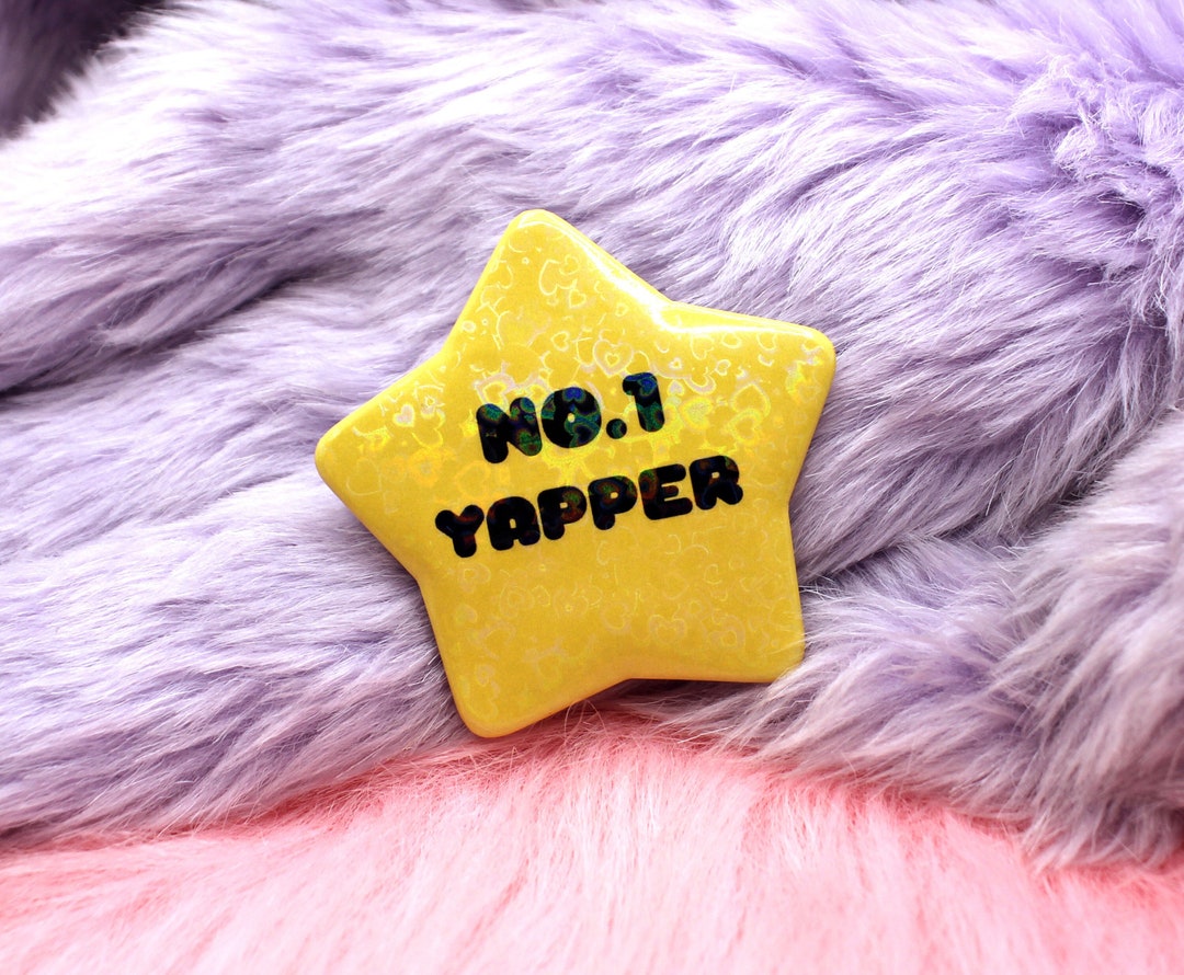 No.1 Yapper Star Badge (55mm) - Etsy