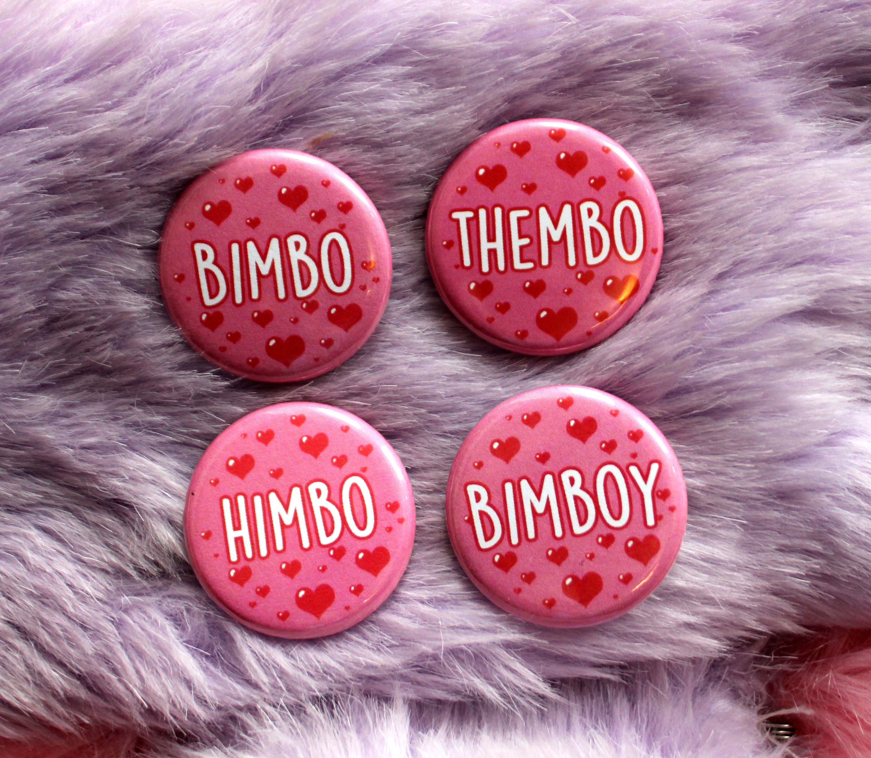 Bimbo Bimboy Himbo & Thembo Badges 38mm - Etsy