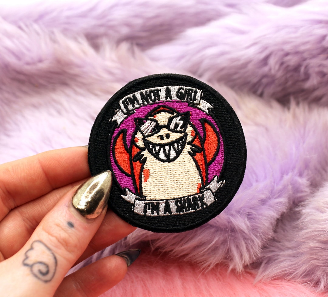 Nimona I'm Not A Girl I'm A Shark Iron-on Patch (60mm) - Etsy