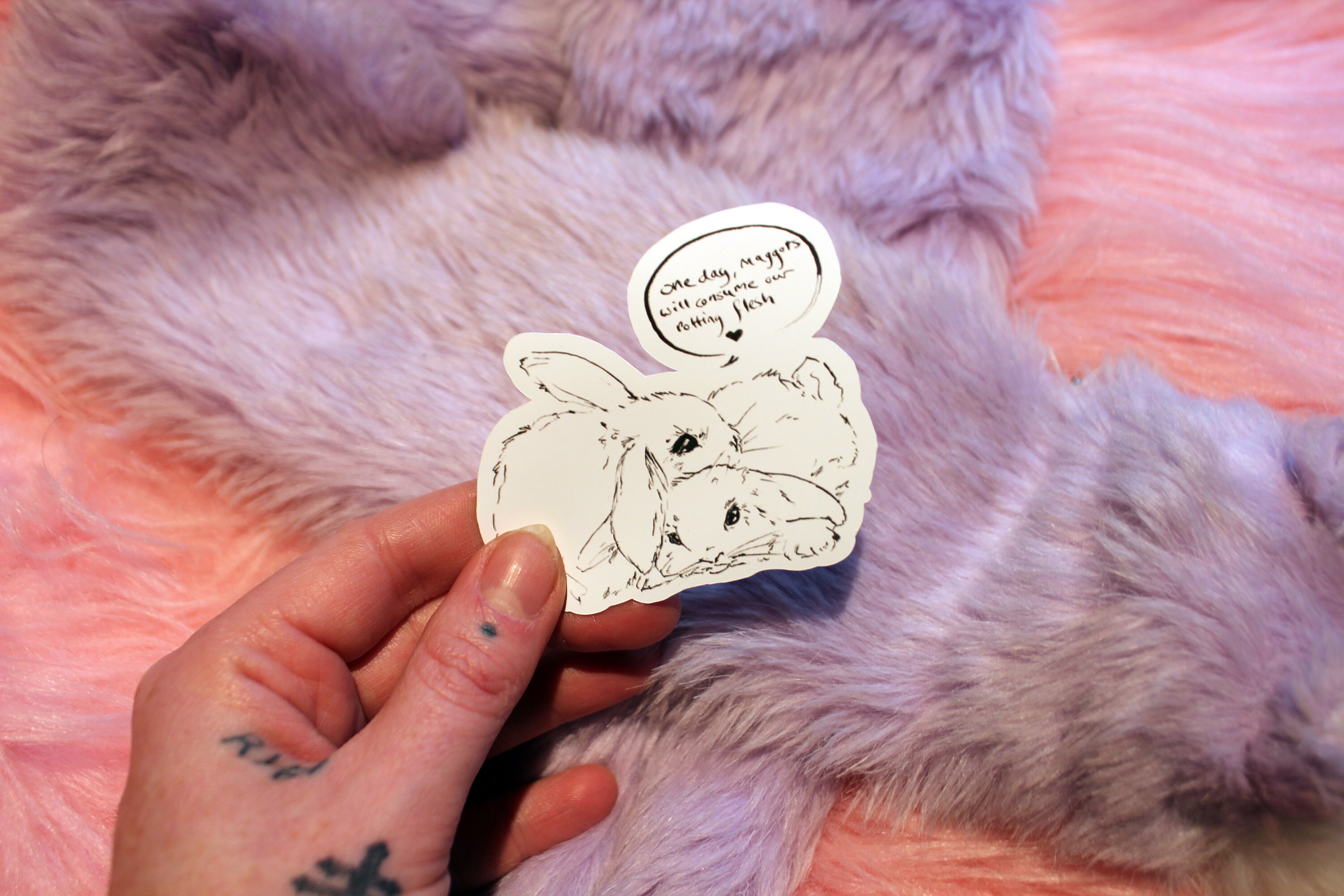 Nihilist Bunnies Stickers - Etsy UK