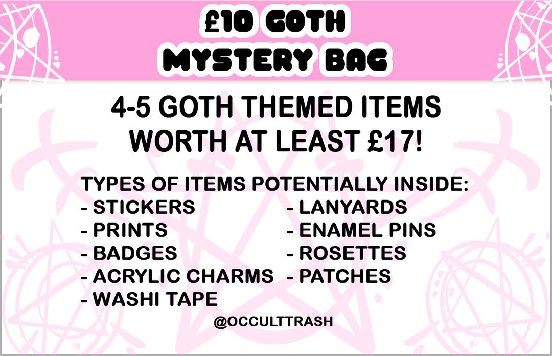 Goth Occult Trash Mystery Bag - Etsy