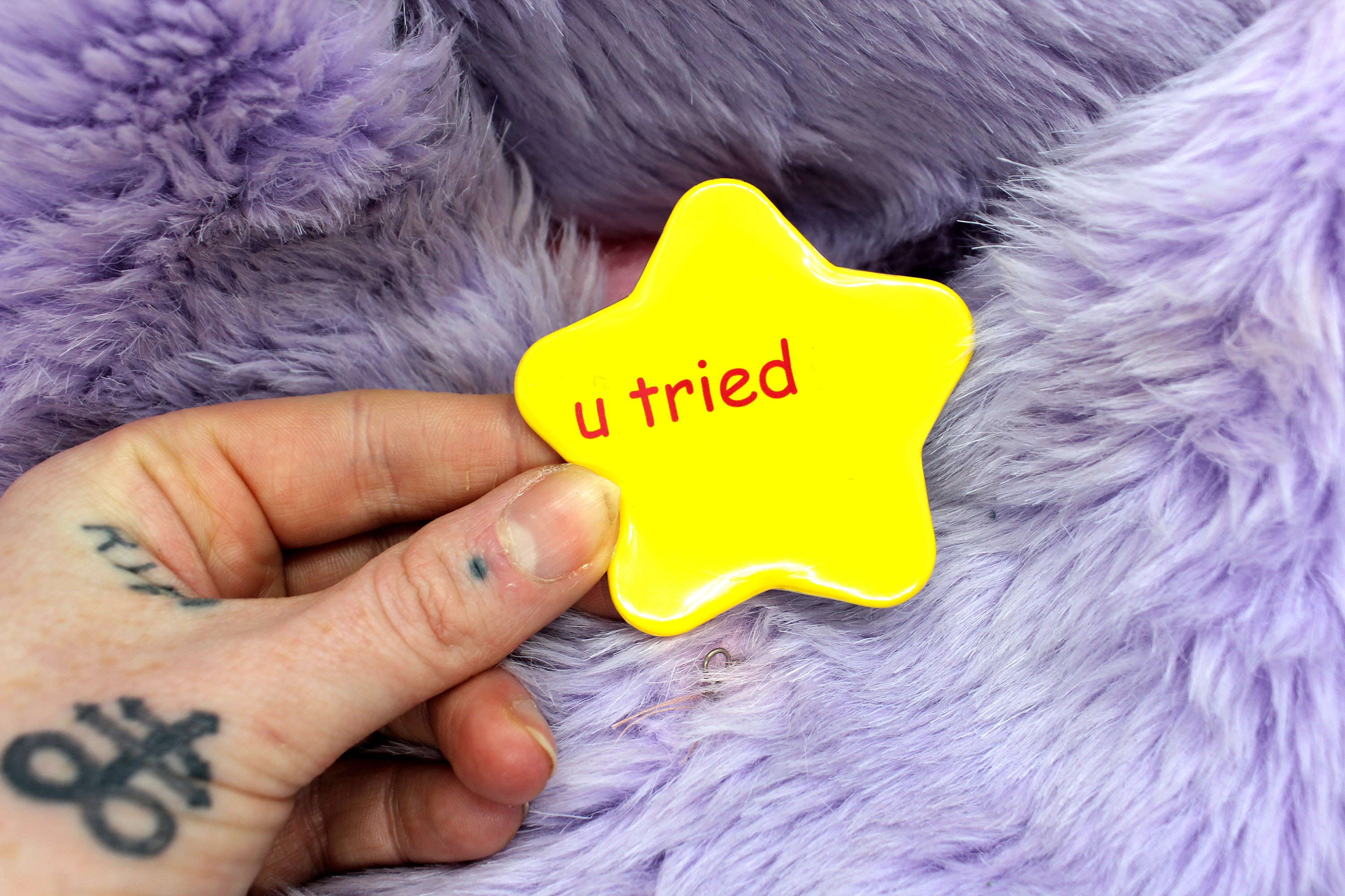 I Tried & U Tried Meme Star Badges 55mm - Etsy UK