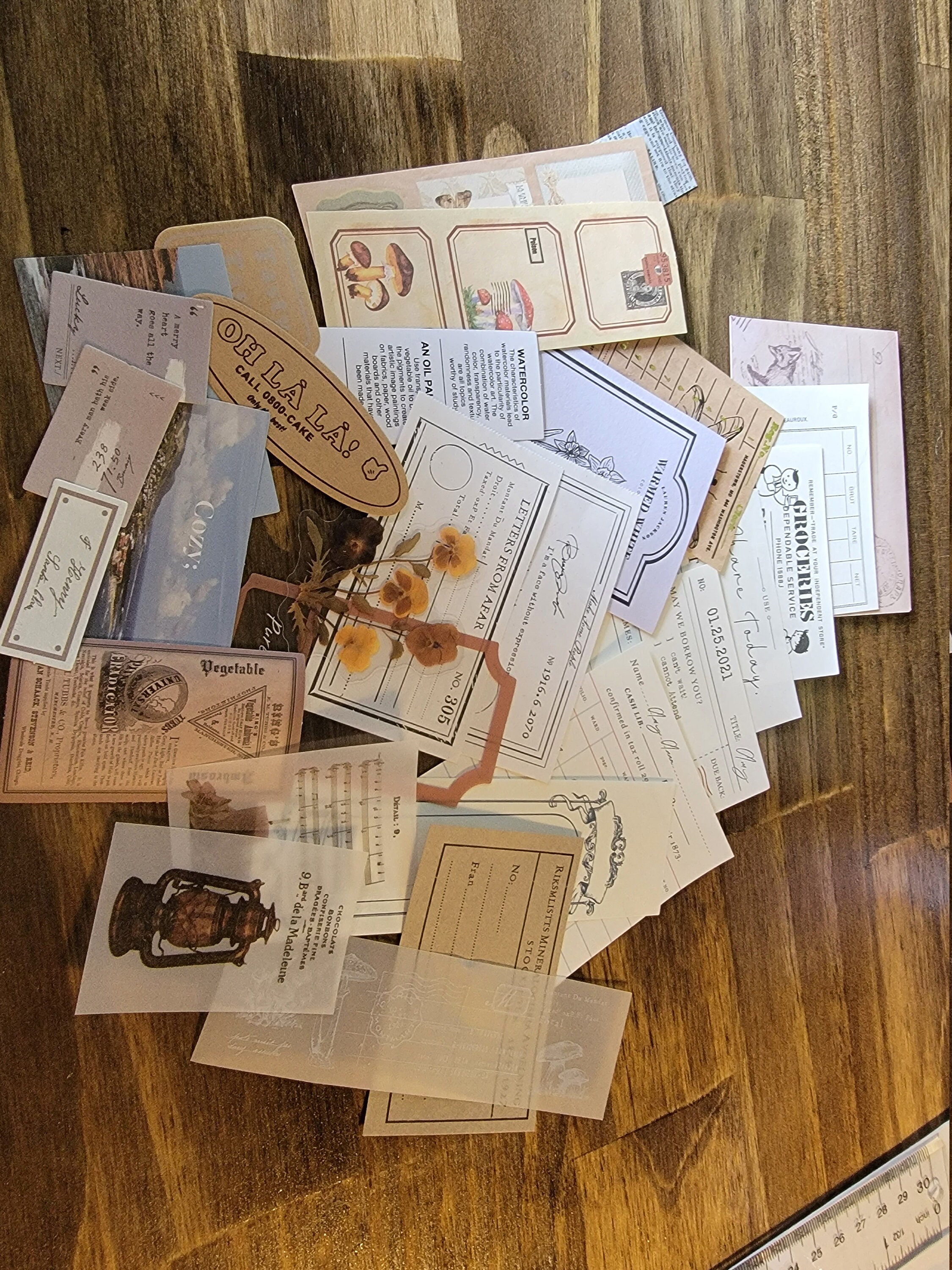 Junk Journal Ephemera Pack | Vintage Collage | Scrapbooking | Journal ...