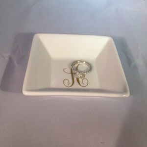 Monogram Ring Dish, Personalized Ring Dish, Gold Ring Dish, Custom ...
