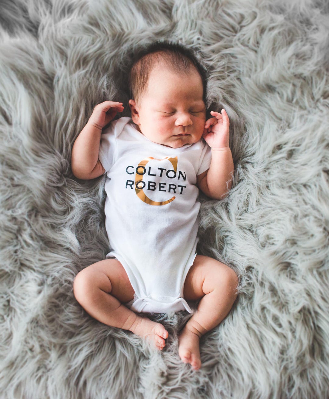 Initial Body Suit, First and Middle Name Body Suit, New Baby Body Suit ...