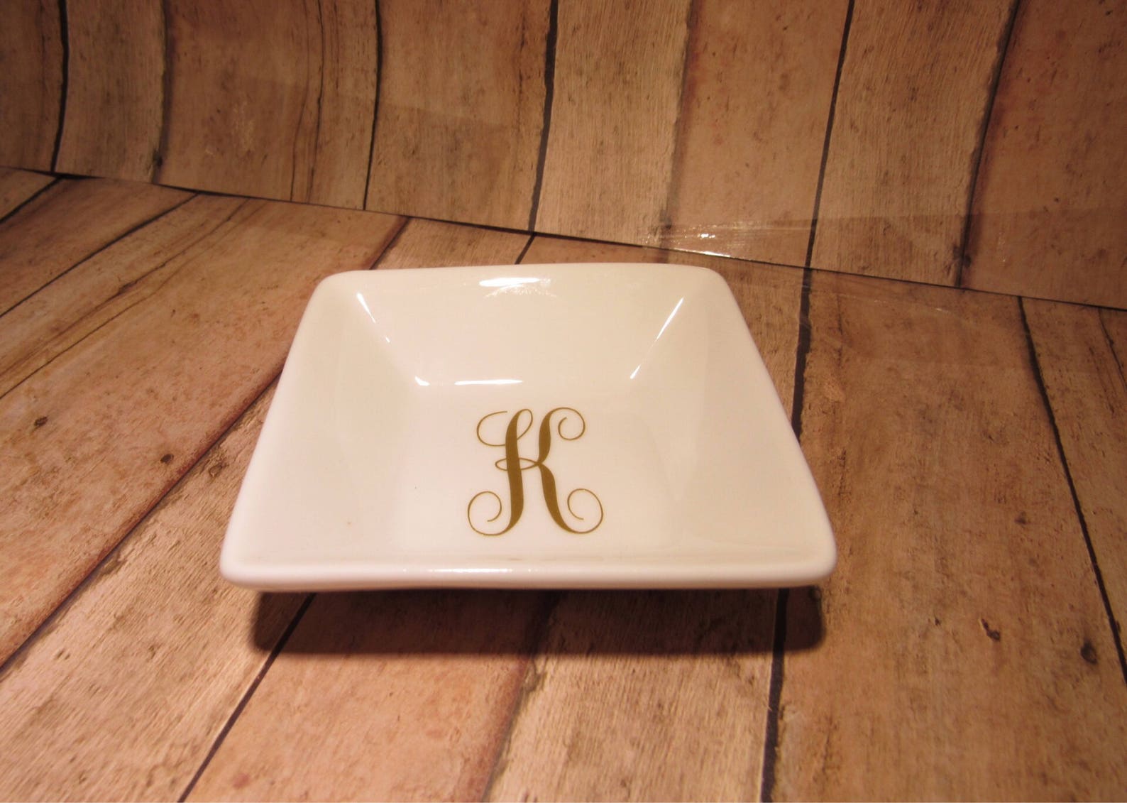 Monogram Ring Dish, Personalized Ring Dish, Gold Ring Dish, Custom ...