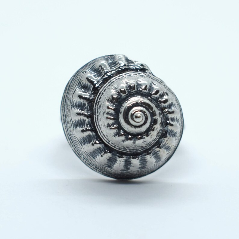 Seashell Ring Summer Sterling Silver Ring Boho Ring - Etsy