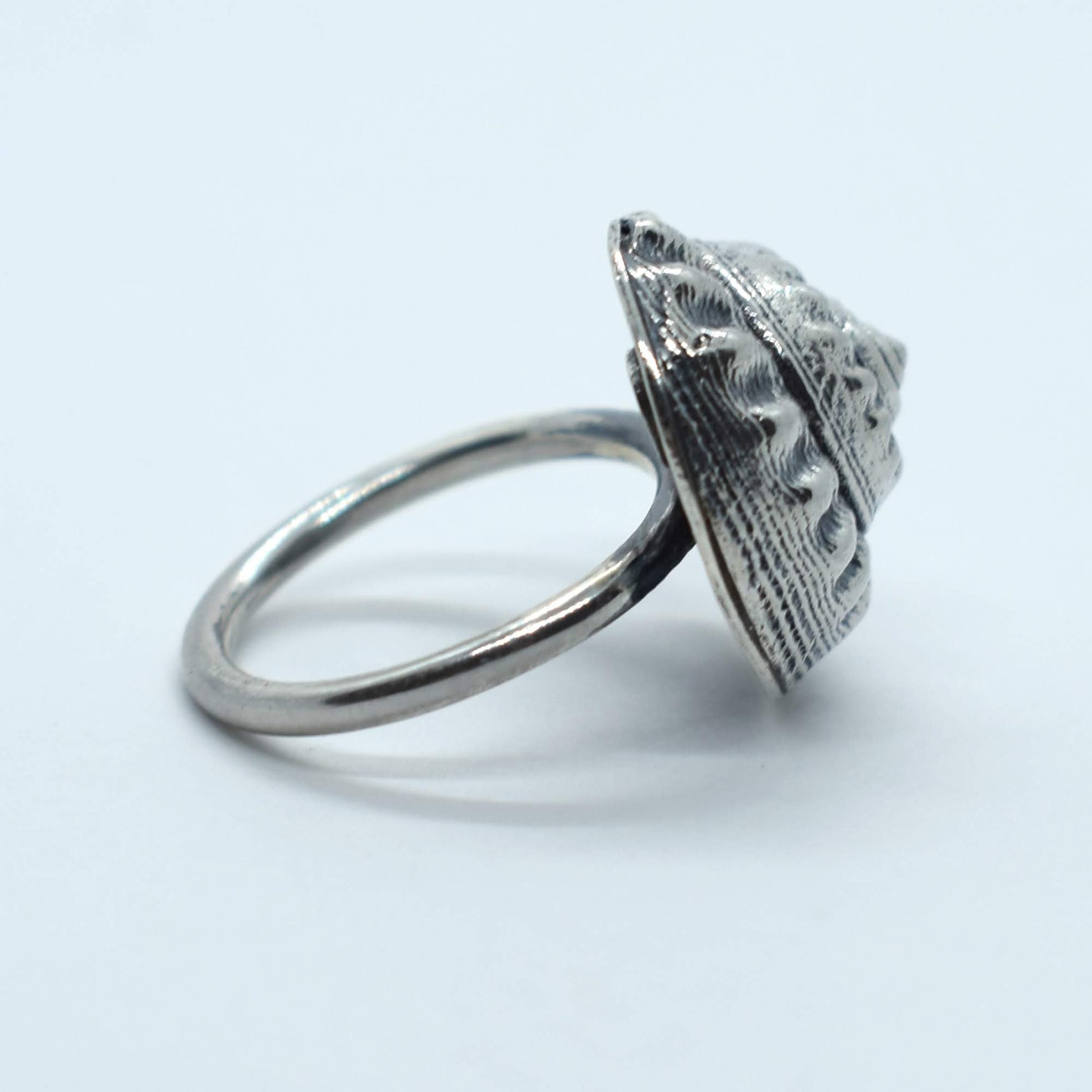 Seashell ring summer sterling silver ring boho ring | Etsy