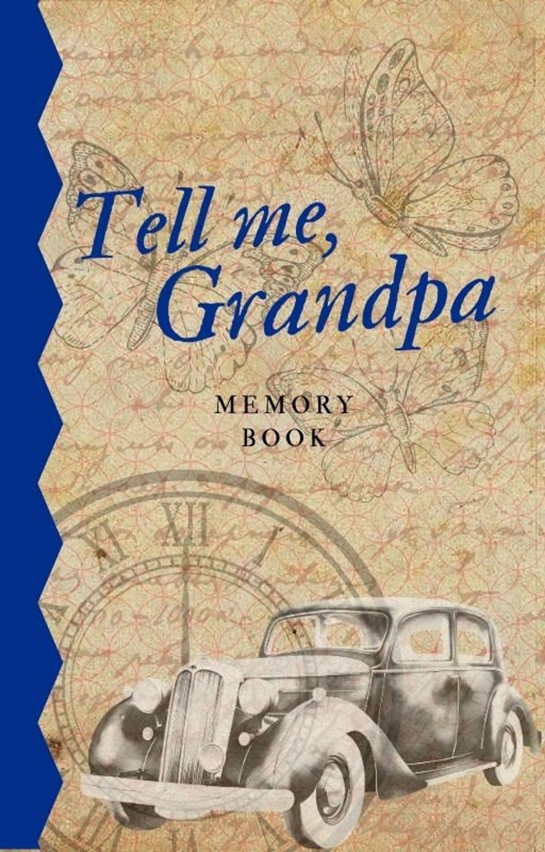 Tell Me Grandpa, Memory Book, Legacy Journal, Grandfather Gift ...