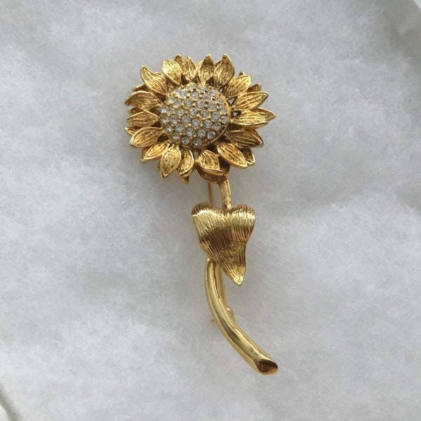 Sunflower Brooch - Etsy