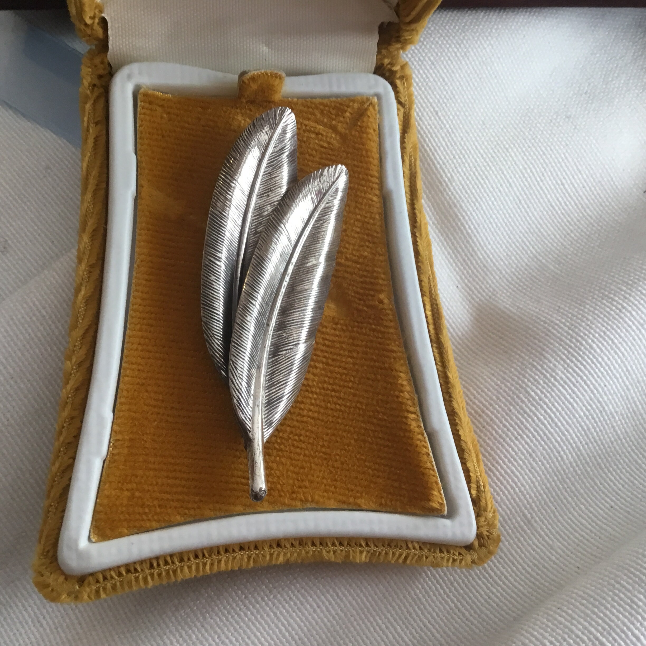 Vintage Beau Sterling Silver Double Feather Brooch Signed - Etsy UK