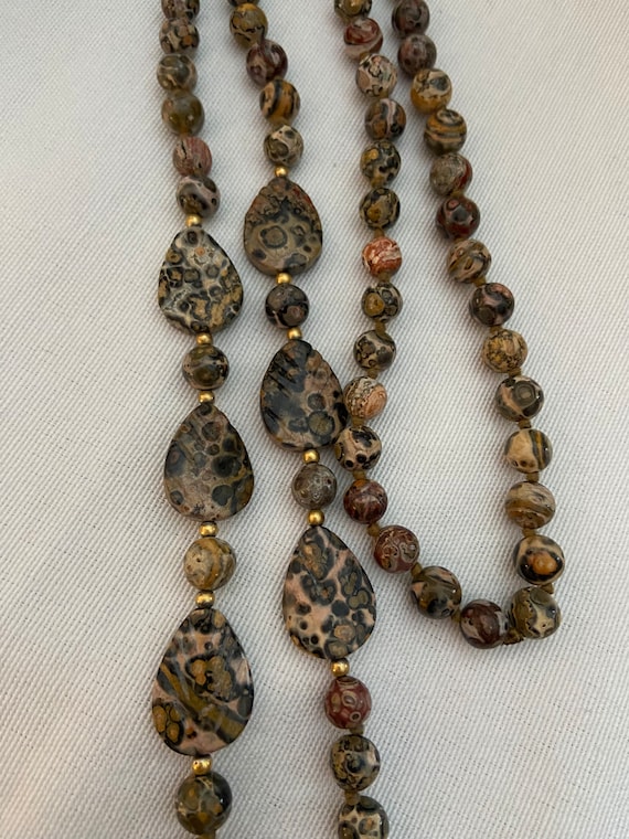 Vintage leopard print beaded - Gem