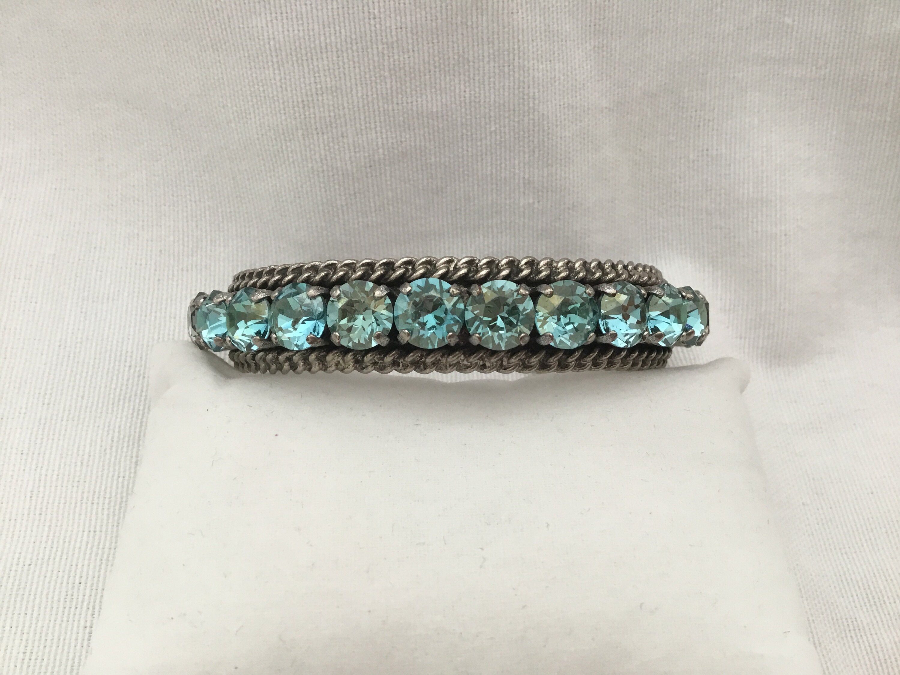SORRELLI Light Blue Crystal Cuff Bracelet Designer Sorrelli Crystal ...