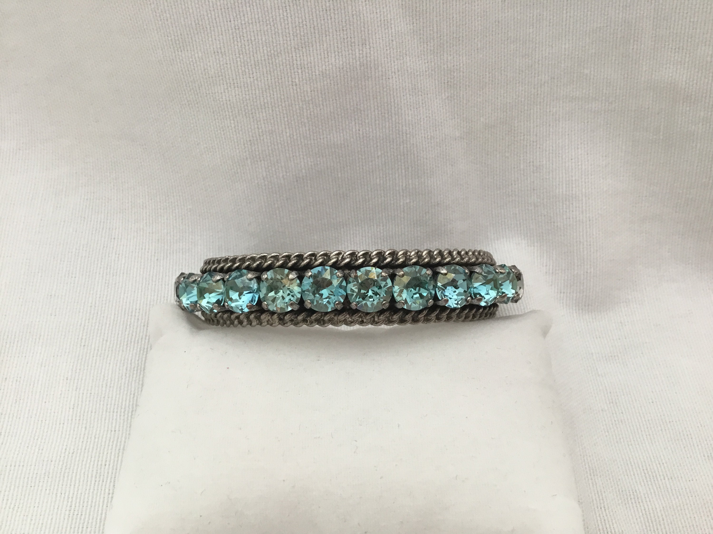 SORRELLI Light Blue Crystal Cuff Bracelet Designer Sorrelli Crystal ...