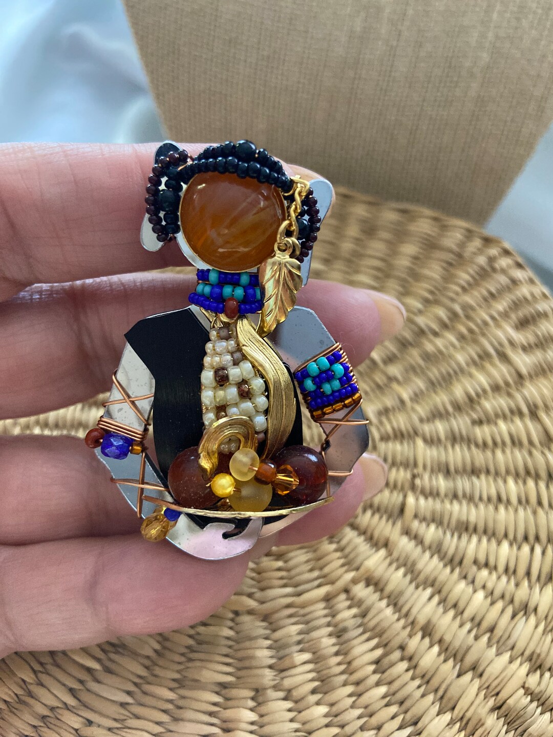 Liztech Corn Maiden Retired Collectible Brooch Pin Signed - Etsy