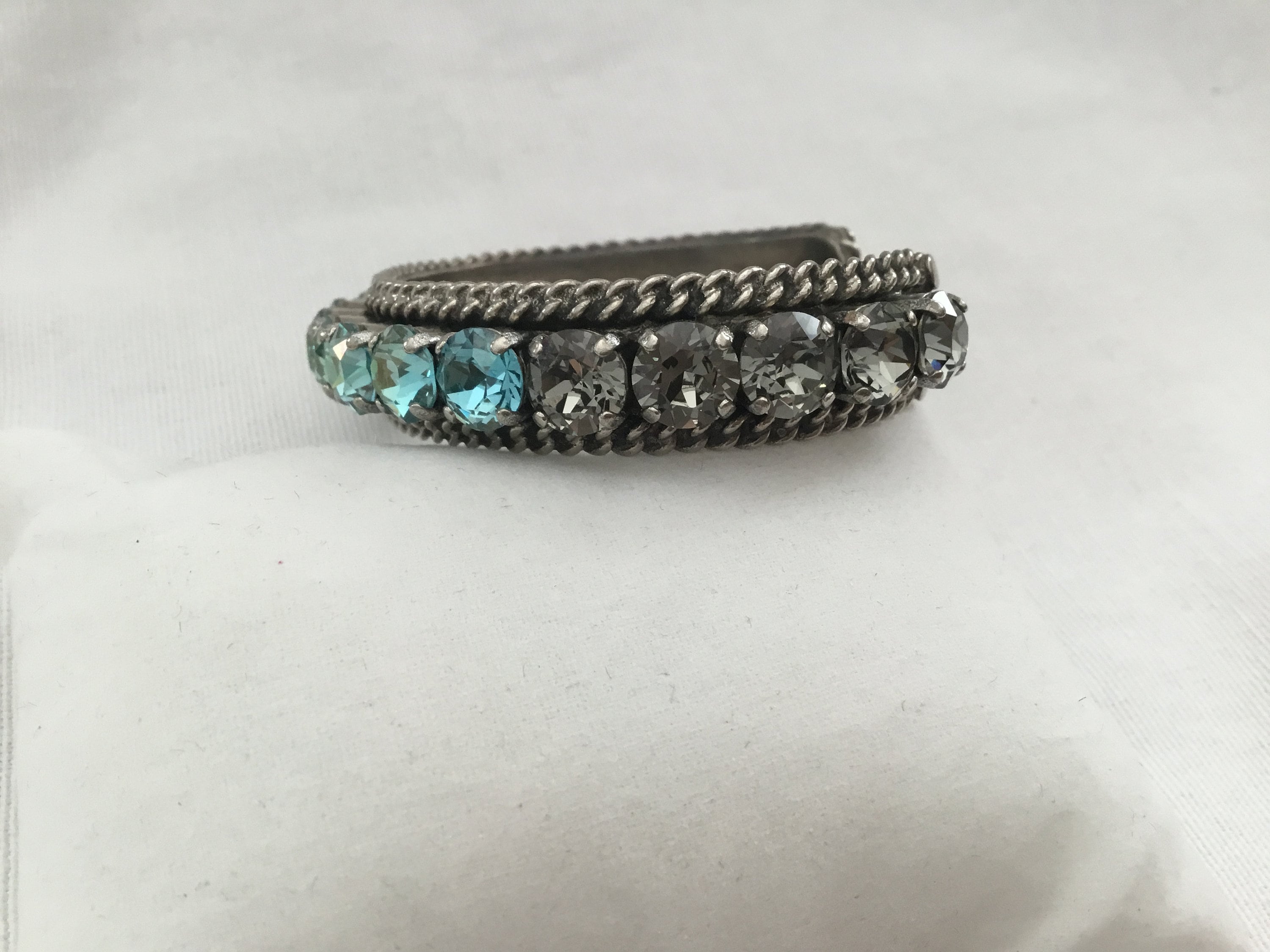 SORRELLI Light Blue Crystal Cuff Bracelet Designer Sorrelli Crystal ...