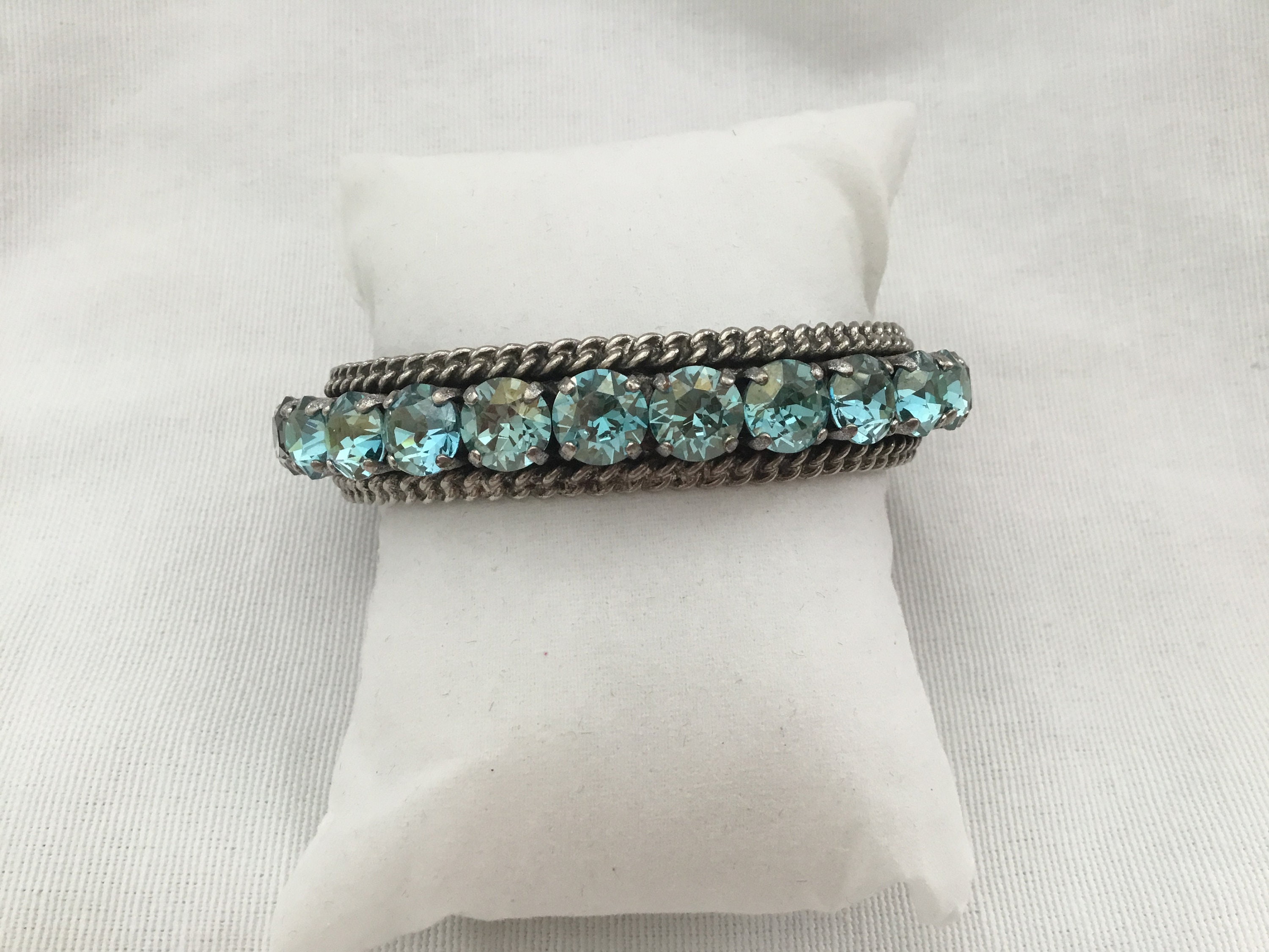 SORRELLI Light Blue Crystal Cuff Bracelet Designer Sorrelli Crystal ...