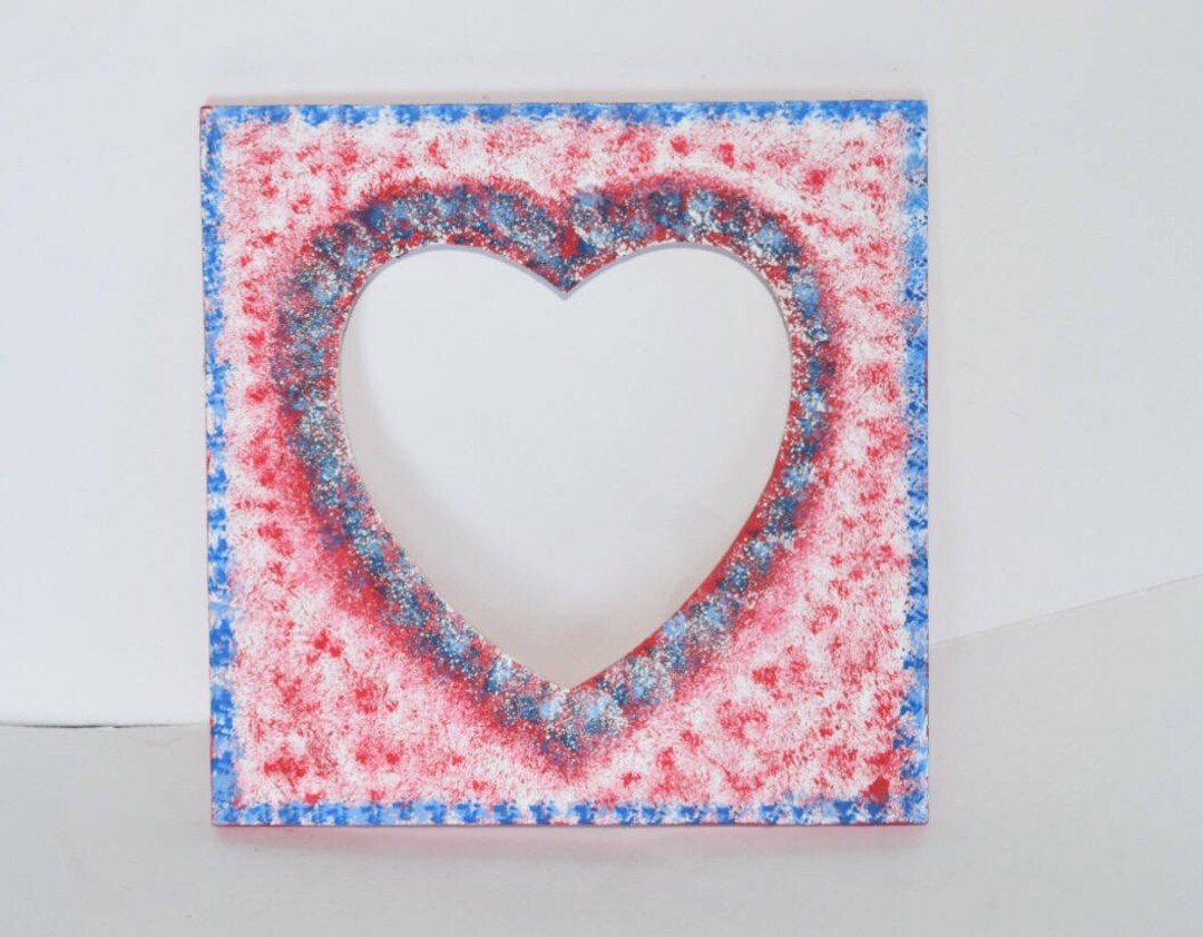 Patriotic Picture Frame, Holiday Family Frame, Red White Blue Decor ...