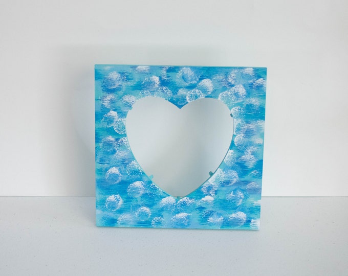 Blue Beach Frame, Beach Picture Frame, Shore House Decor, Beach Photo ...