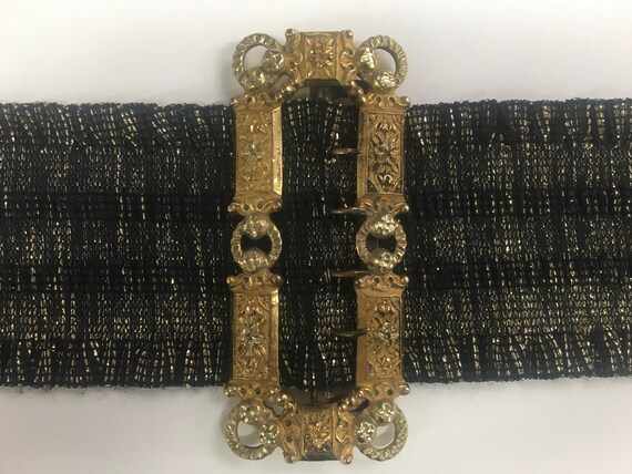 VICTORIAN BELT BUCKLE - 19th century French chainlink… - Gem