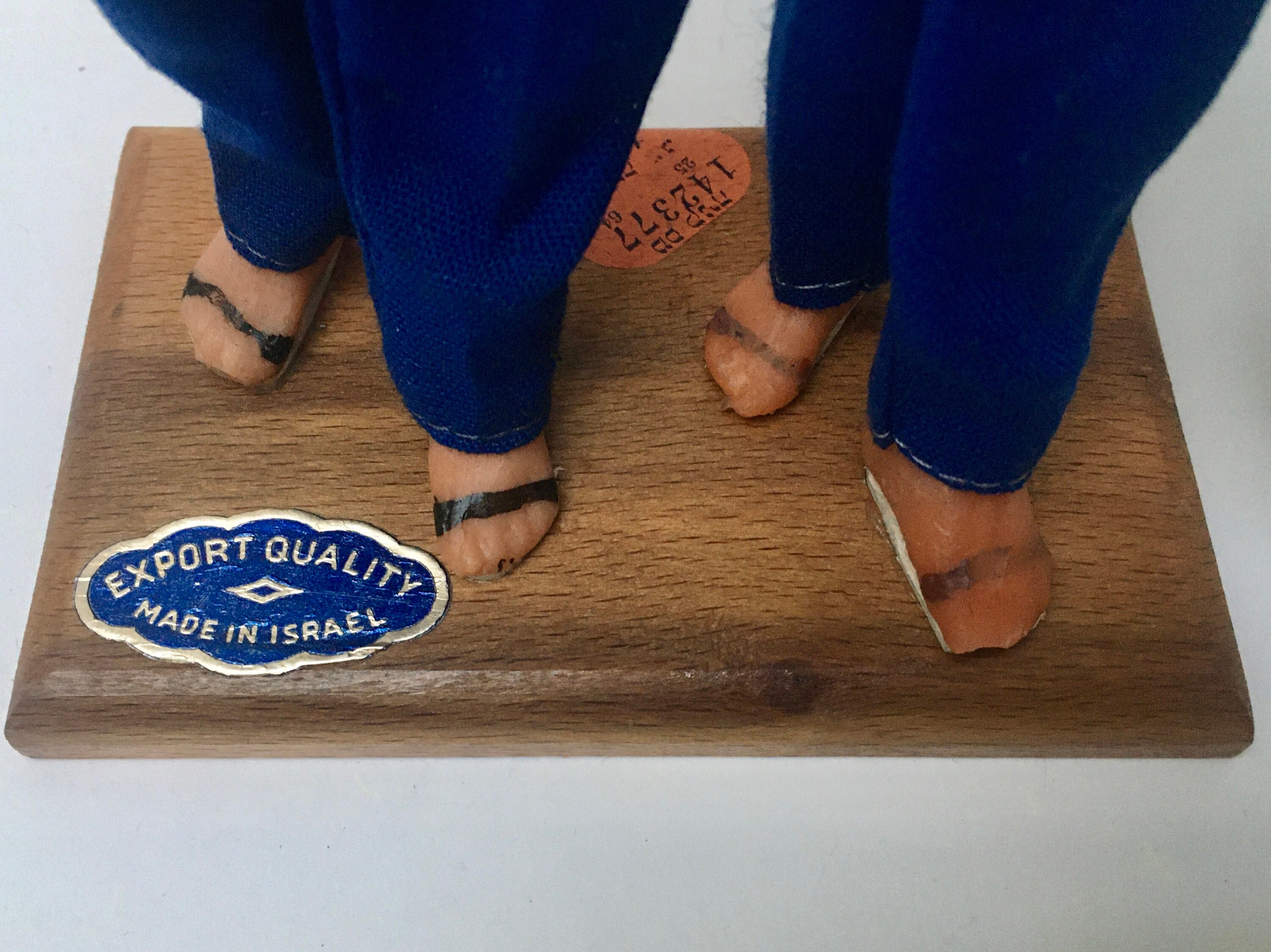 VINTAGE ISRAELI DOLLS 1950'S Handmade Kibbutz Boy & Girl Dolls From ...