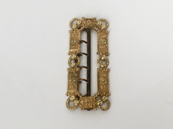 VICTORIAN BELT BUCKLE - 19th century French chainlink… - Gem
