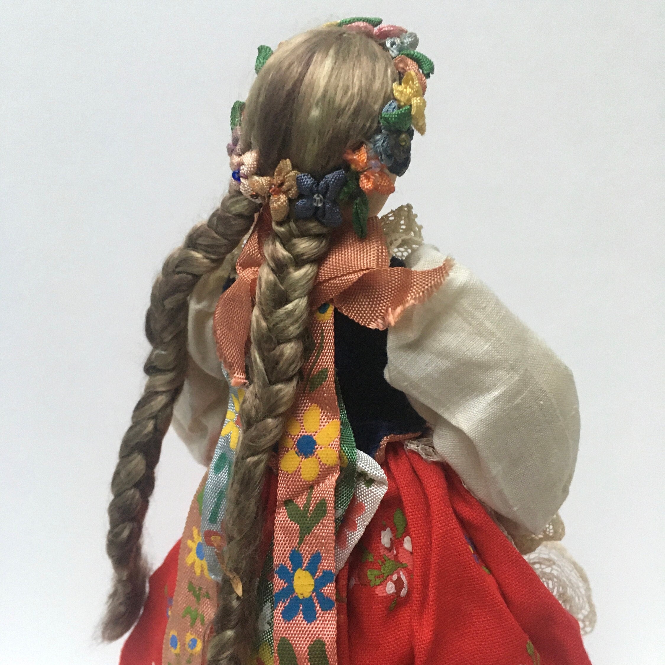 VINTAGE POLISH DOLL 1950's Handmade Folkloric Doll With Traditional ...