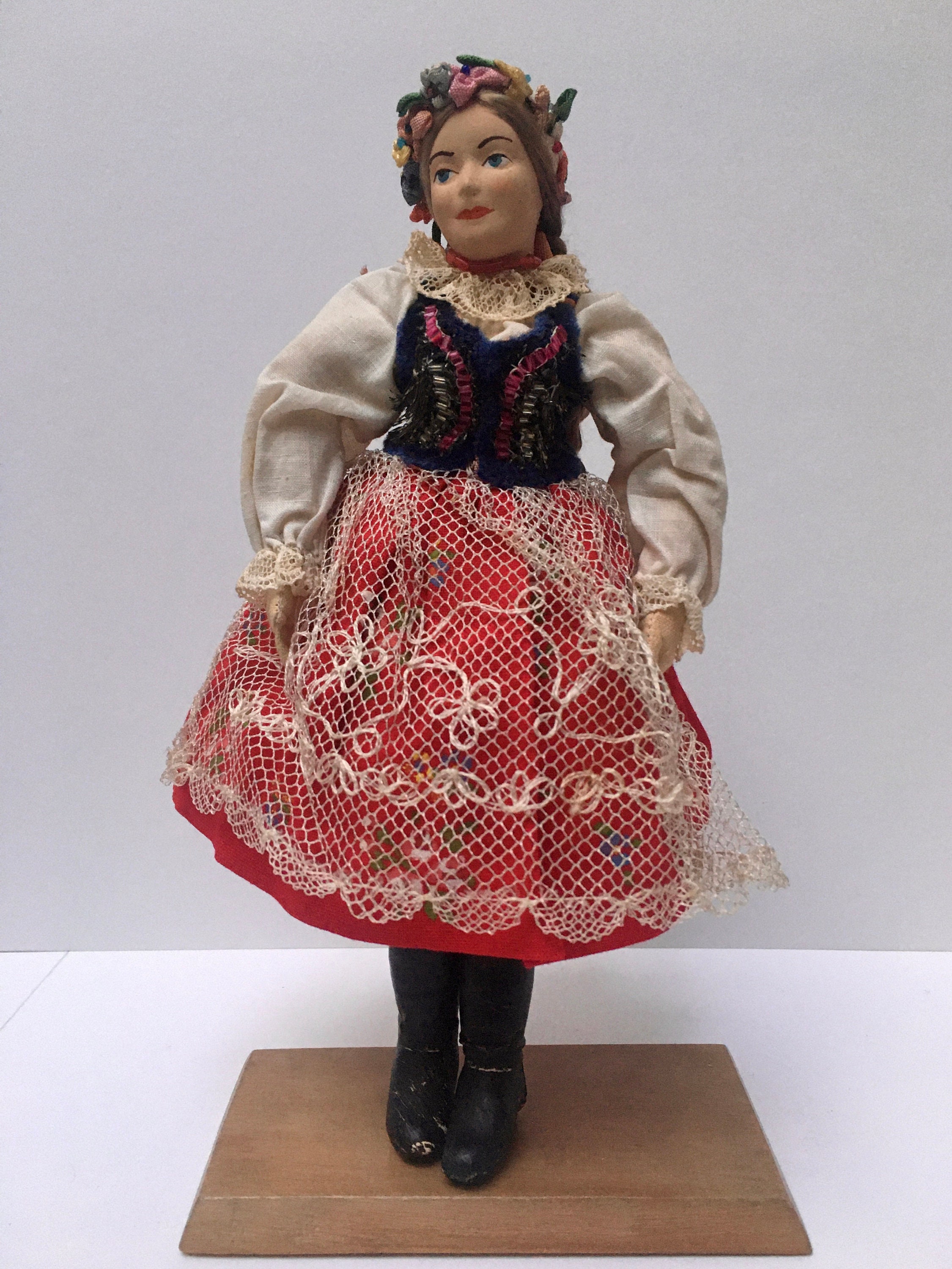 VINTAGE POLISH DOLL 1950's Handmade Folkloric Doll With Traditional ...