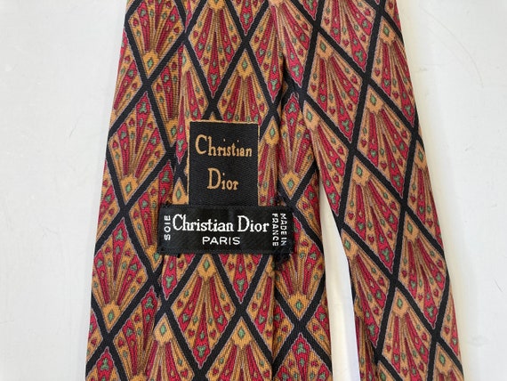 CHRISTIAN DIOR TIE - Vintage Dior silk tie from France - Gem