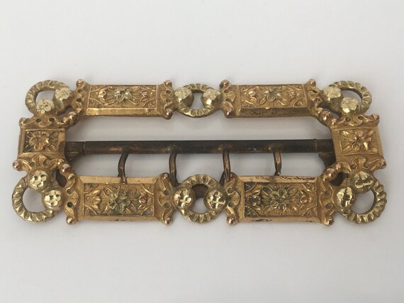 VICTORIAN BELT BUCKLE - 19th century French chainlink… - Gem
