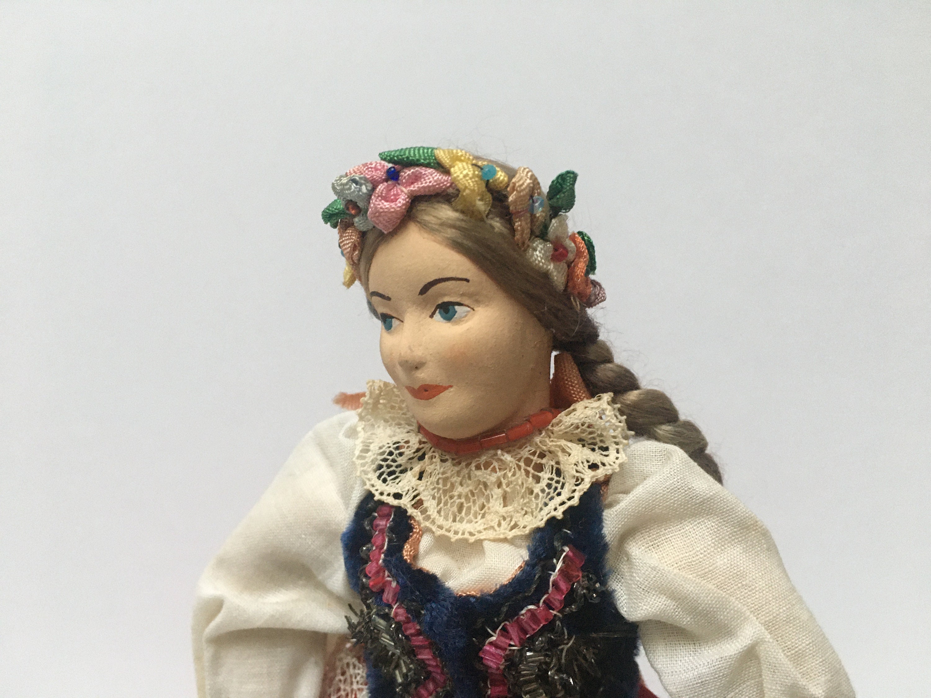 VINTAGE POLISH DOLL 1950's Handmade Folkloric Doll With Traditional ...